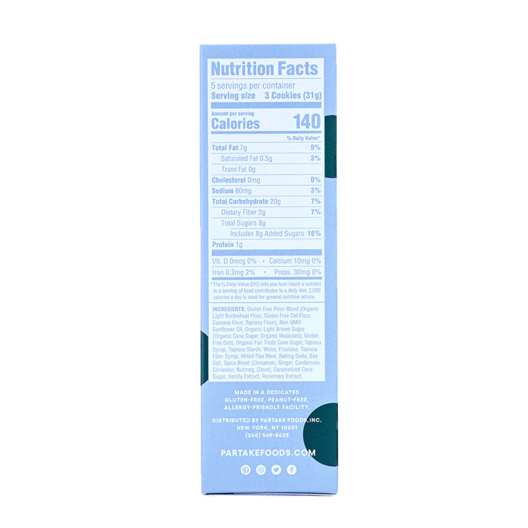 Partake Soft Baked Cookie Butter - Vegan – The Gluten Free Shoppe