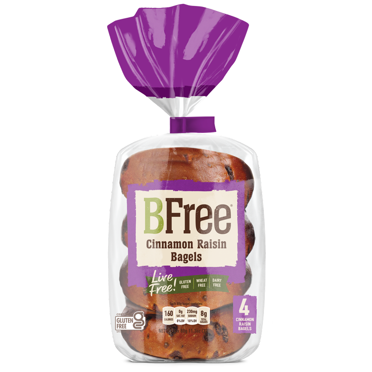 BFree Gluten Free Cinnamon Raisin Bagels – The Gluten Free Shoppe
