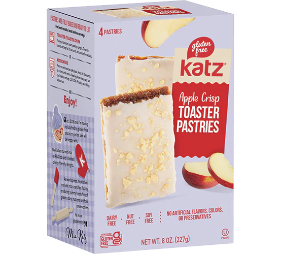 Katz Gluten Free Apple Crisp Toaster Pastries 3 Pack – The Gluten Free ...