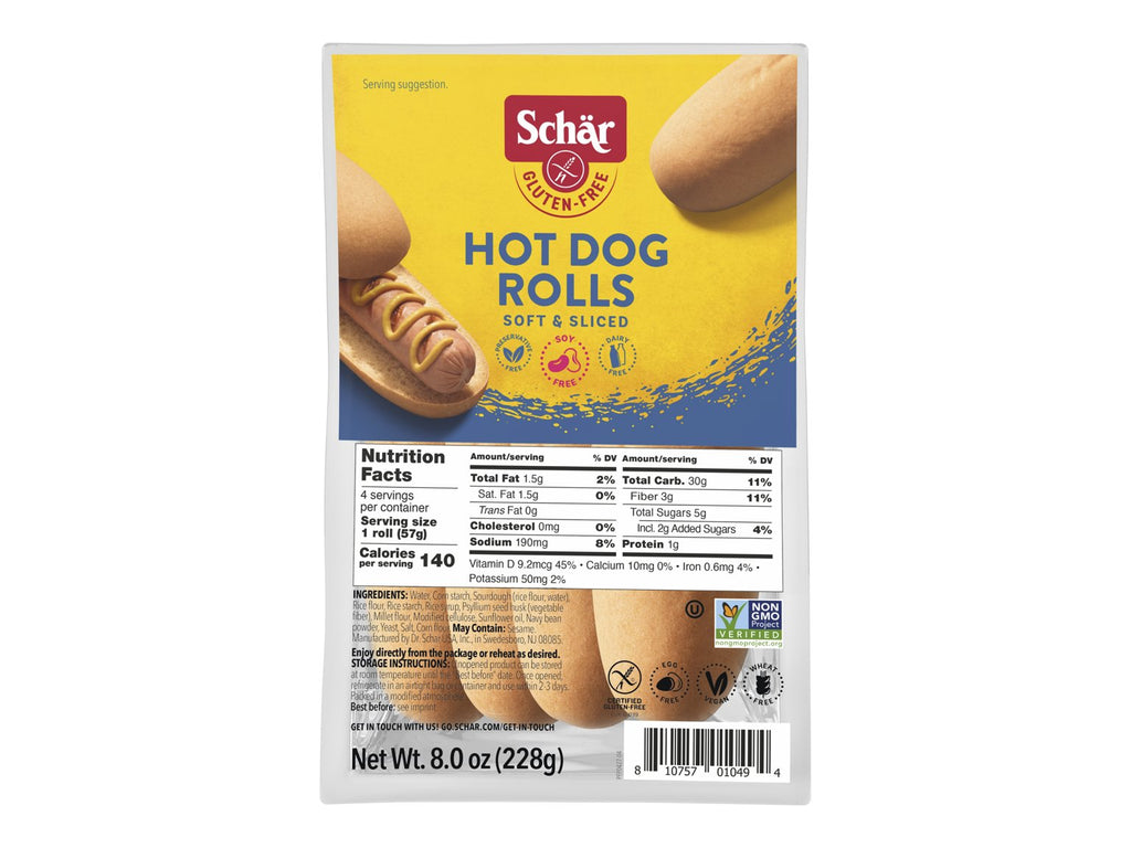 Schar Hot Dog Rolls – The Gluten Free Shoppe