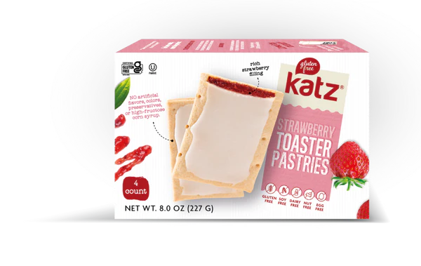 Katz Gluten Free Strawberry Toaster Pastries – The Gluten Free Shoppe