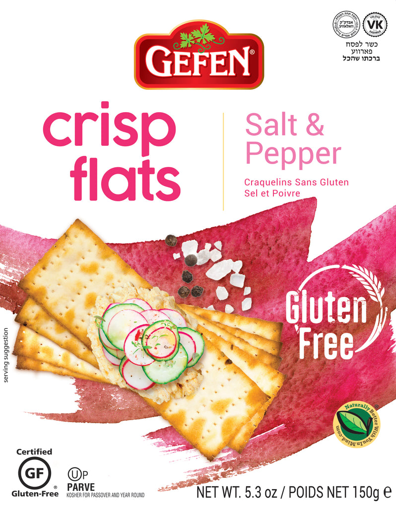 Gefen Gluten Free Crisp Flats - Salt & Pepper – The Gluten Free Shoppe
