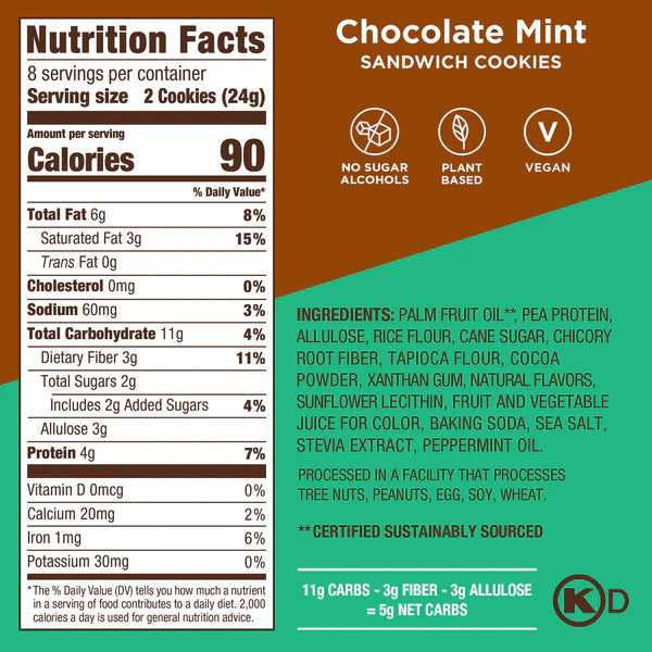 Catalina Crunch Keto Chocolate Mint Sandwich Cookies – The Gluten Free ...